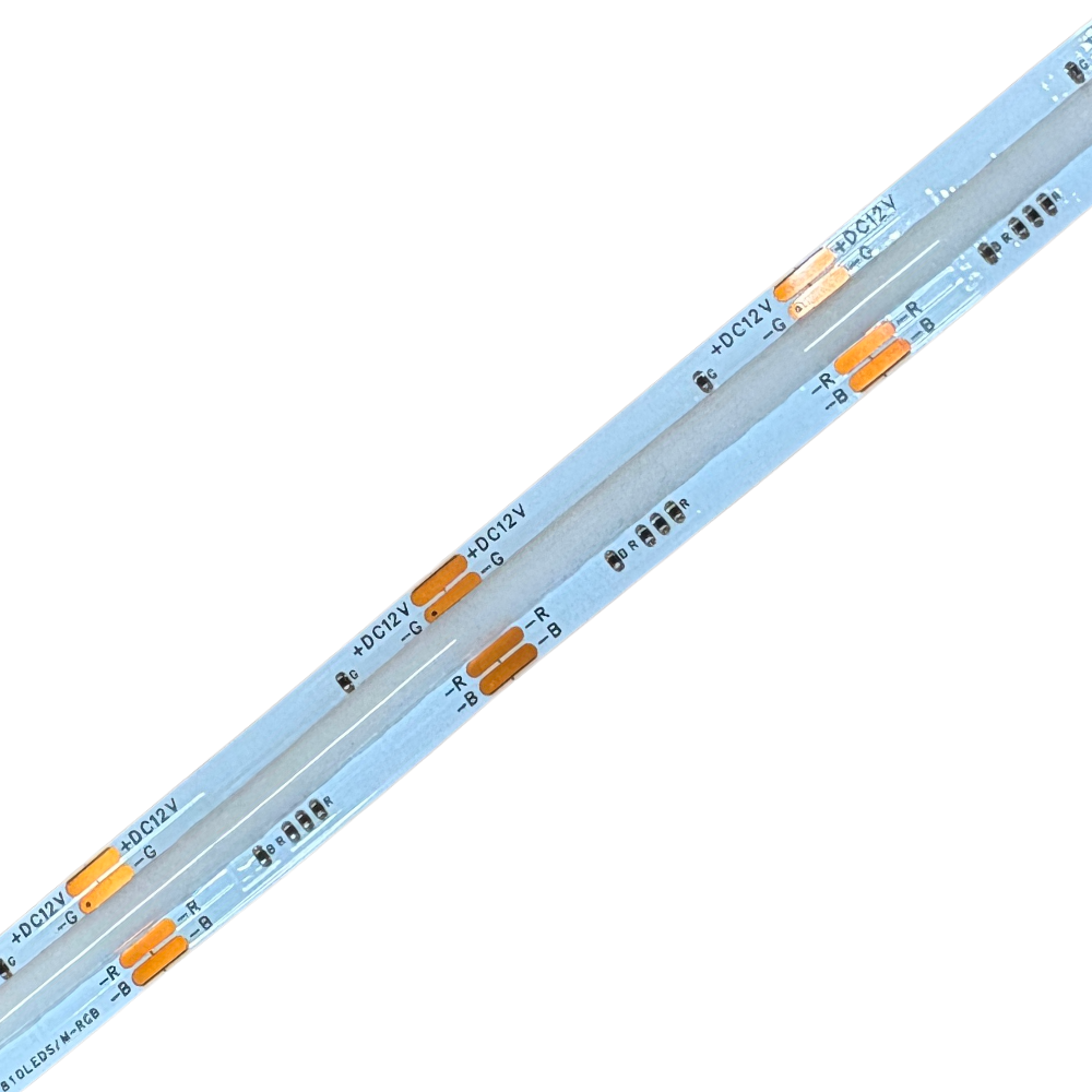 12V RGB COB LED Flexible Strip, 15W/m, IP20 UK - Aten Lighting
