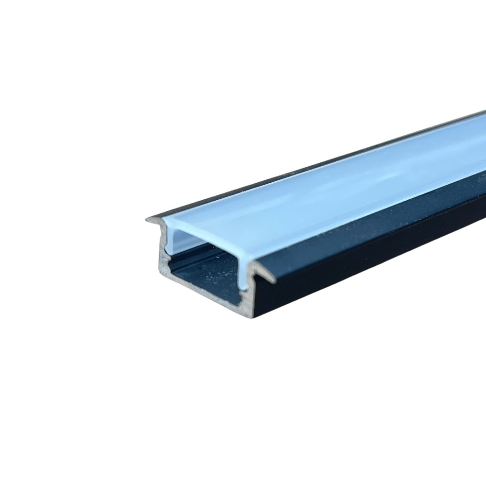 1m Black Recess Profile 23mm * 8mm UK - Aten Lighting
