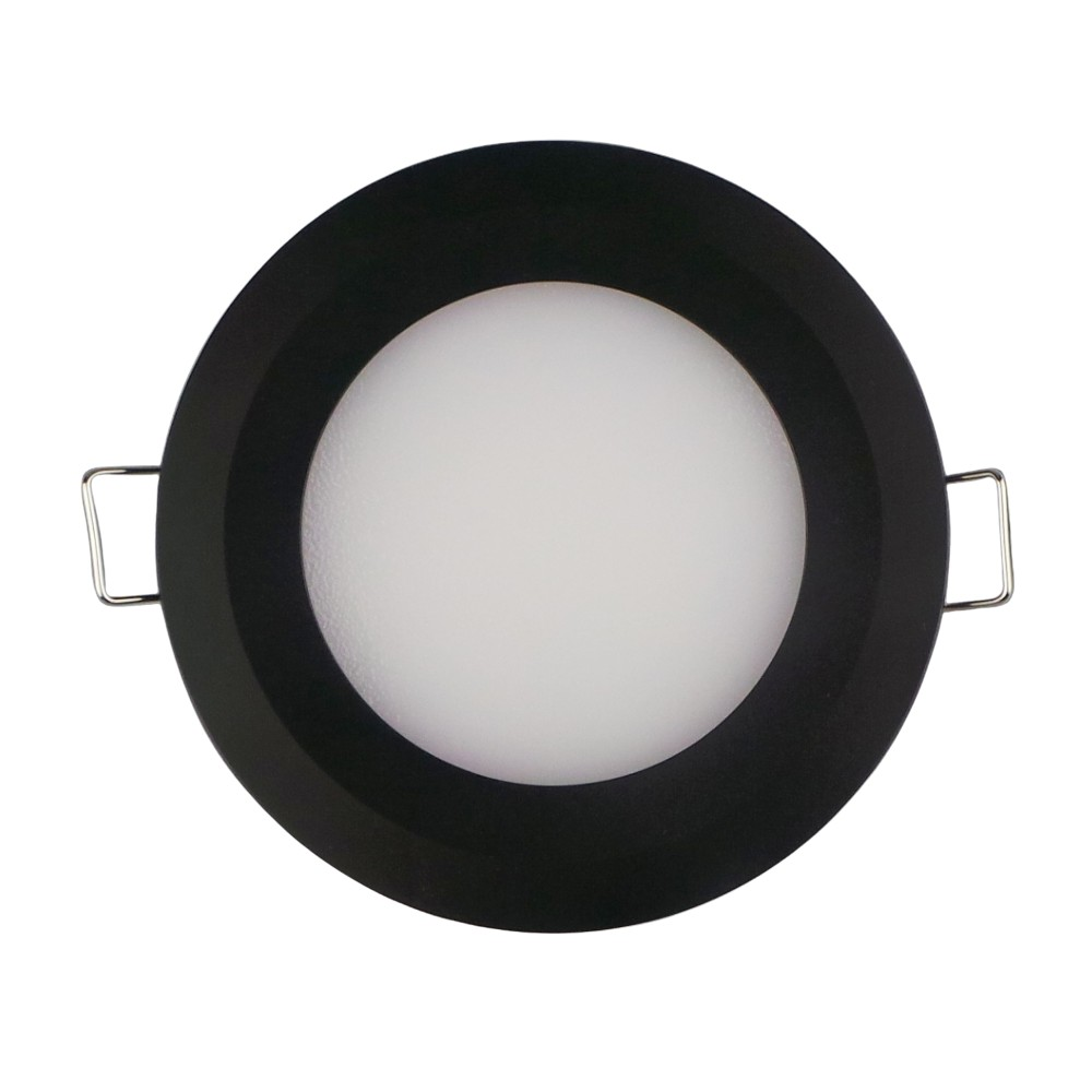 12V / 24V LED Black 86mm Downlight, Recess Mounted UK - Aten Lighting