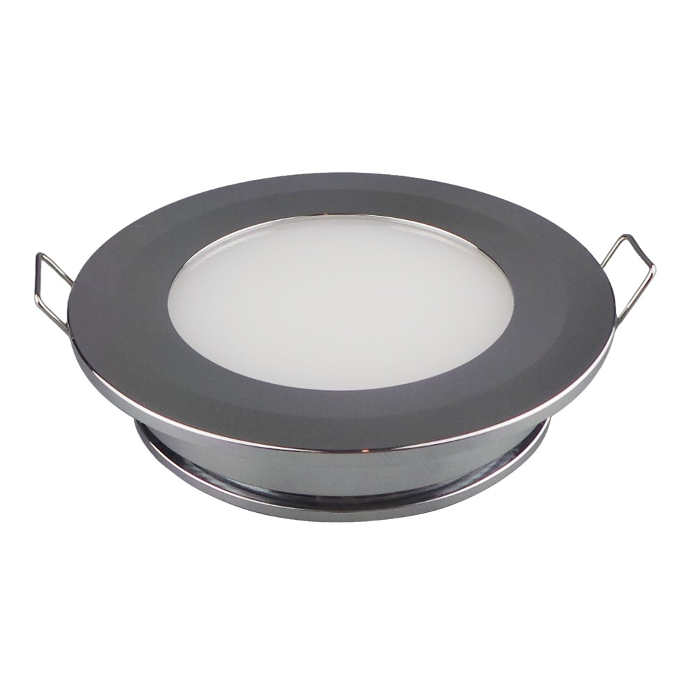 12V / 24V LED Chrome 86mm Downlight, Recess Mounted UK - Aten Lighting