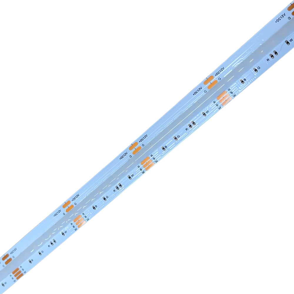 12V RGBW COB LED Flexible Strip Light 15W/m – IP20 Indoor LED Tape with ...