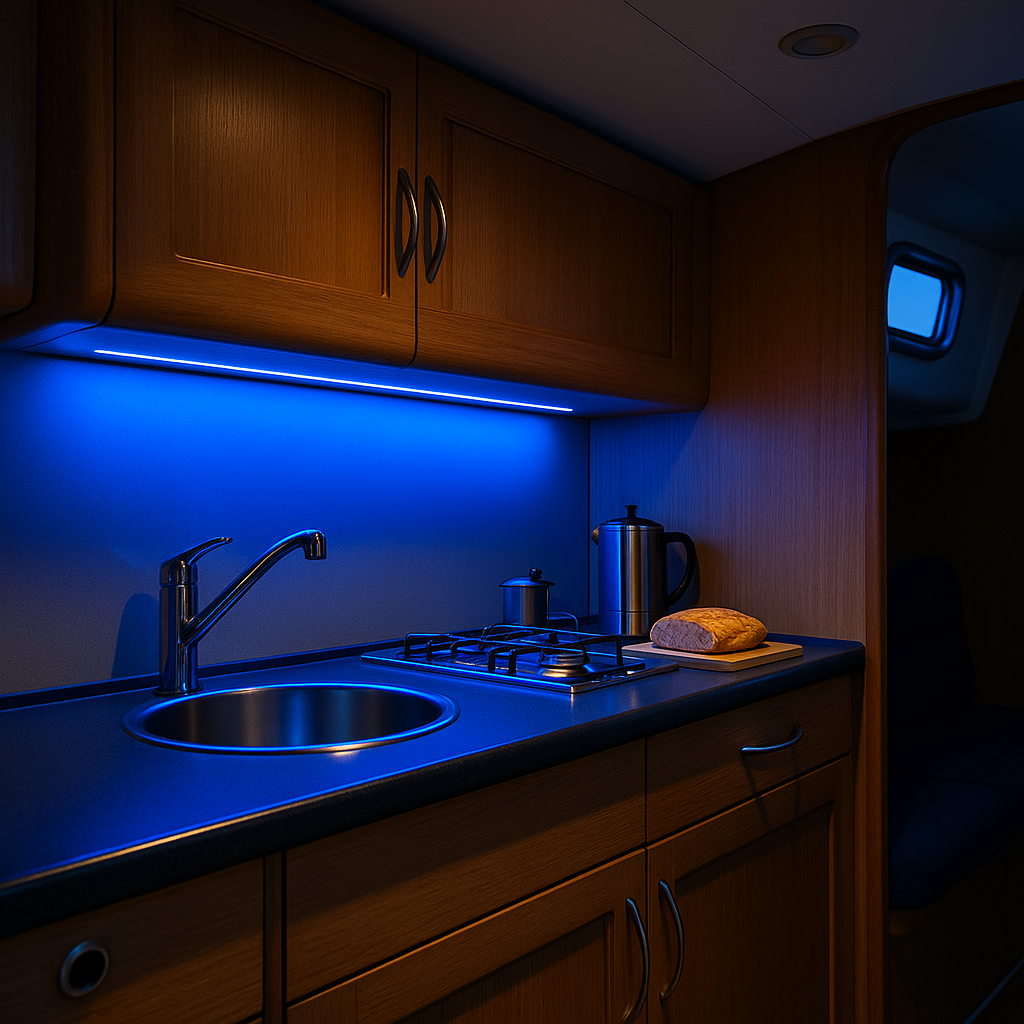 12V 3mm Blue COB Dot Free LED Flexible Strip, 7W/m, IP20 UK - Aten Lighting