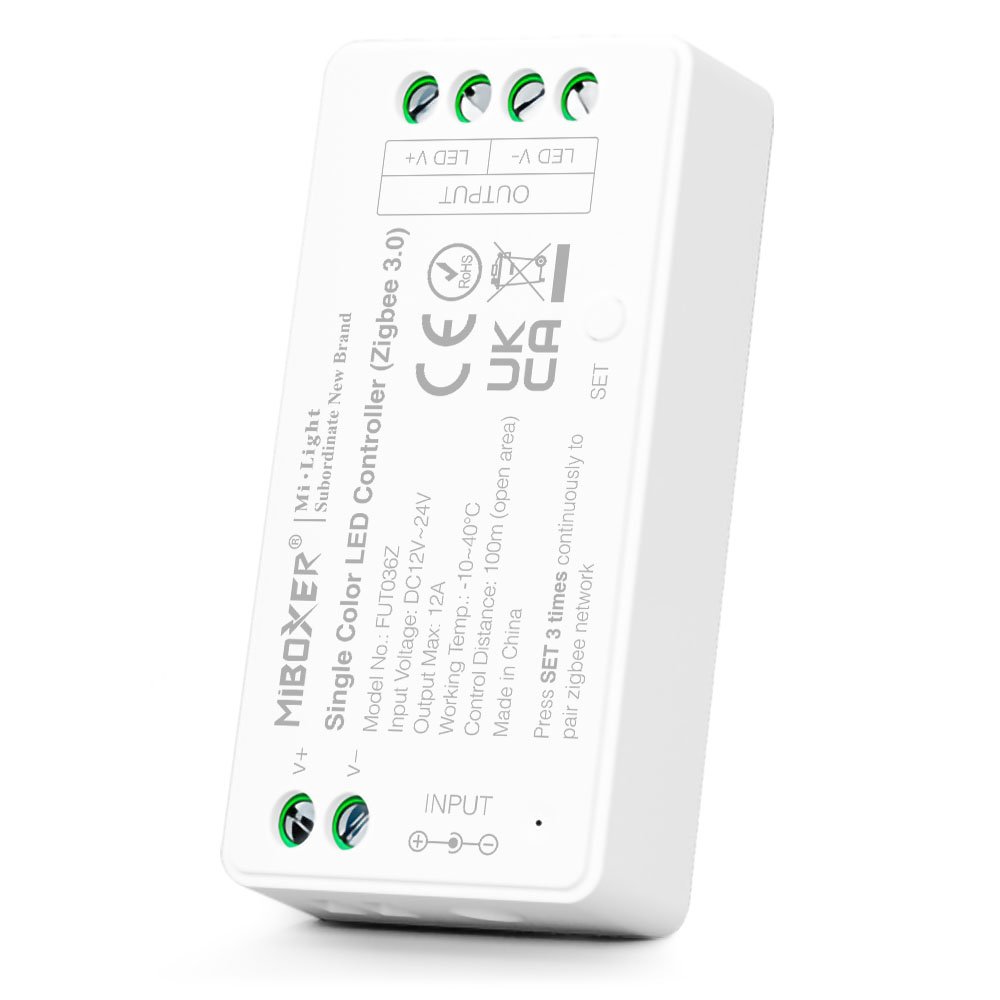 Zigbee Single Colour Smart LED Controller - Mi-Light FUT036Z UK - Aten ...